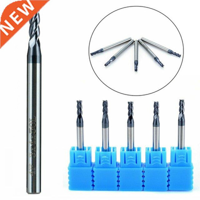 3mm End Mill 4 Flutes 5pcs CNC Carbide Cutter Cutting Diamet