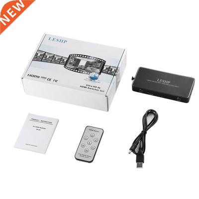 LESHP Portable Ultra HD HDMI 4Kx2K 3D Audio Video Splitter 1