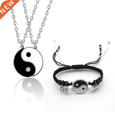 1 Set Tai Chi Couple Necklaces For Women Men Best Friends Yi