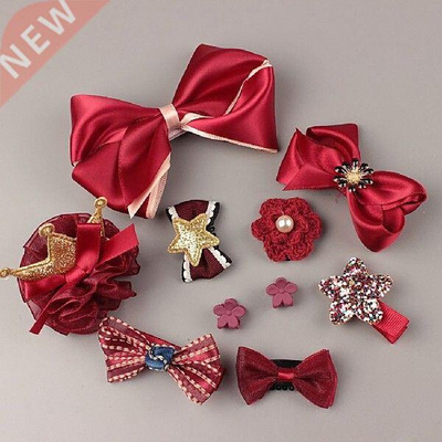 New Handmade Mini Mesh Ribbon Dog Bow Dog Grooming Bows Set