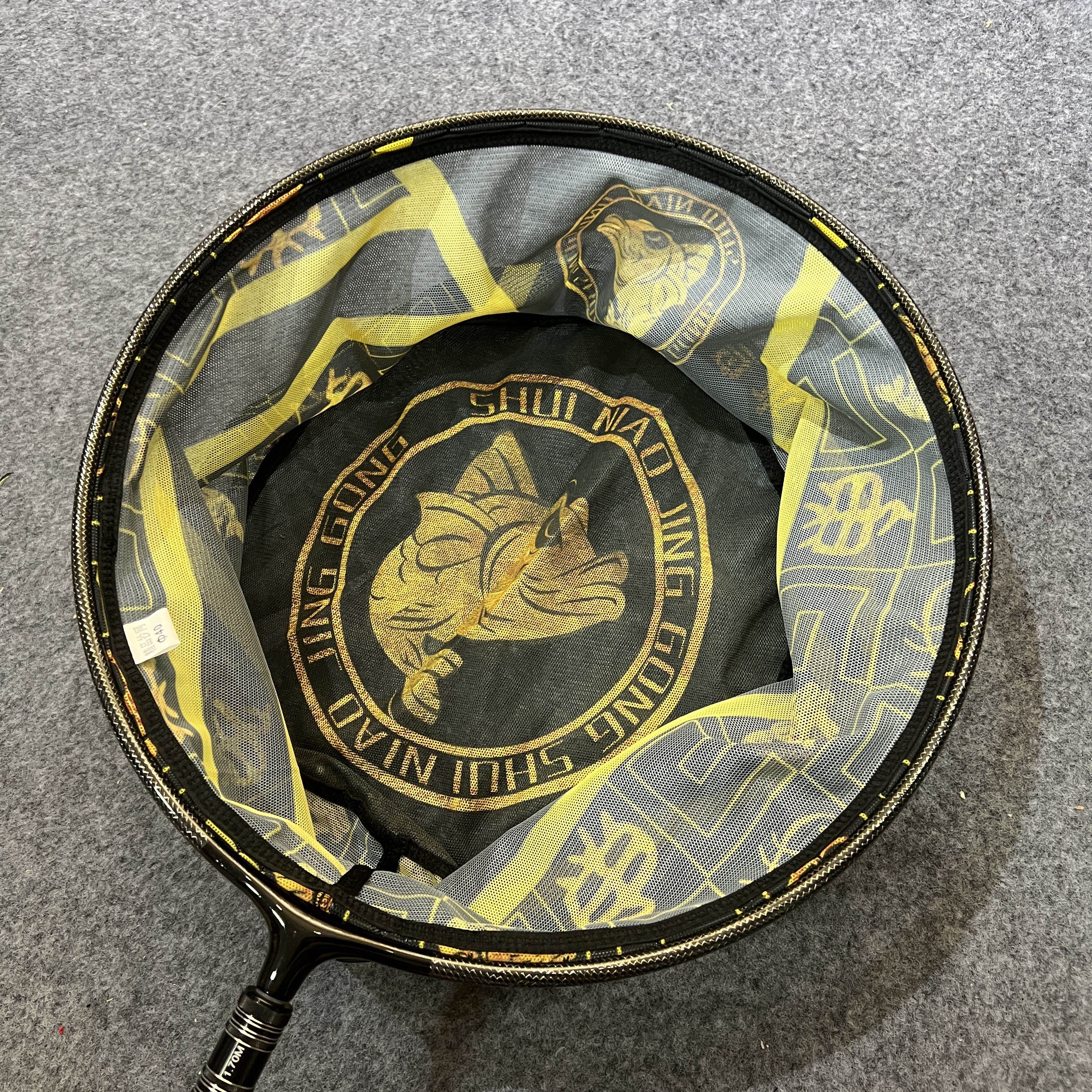 耀鲨高品质K布抄网头纯特碳素3K抄网头高强度飞抄网头不掉漆40尺