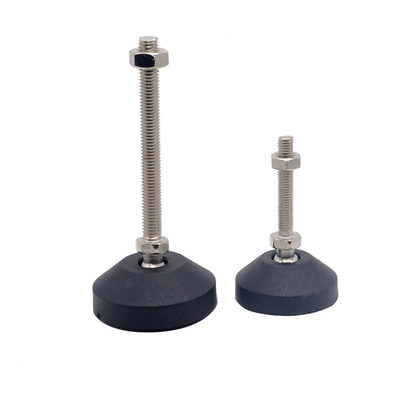 3pcs D50xM8x50mm Nylon fixed foot cup aluminum profile hoof