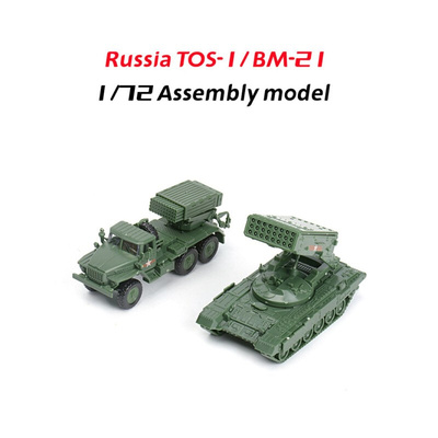 4D 1/72 BM-21 Rocket Launcher TOS-1Heavy Flamethrower System