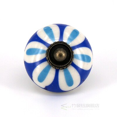 1PC Decorative Ceramic Cupboard Door Knobs, Vintage Porcelai