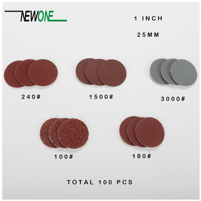 100pcs 25mm High Quality Sanding Discs + 1