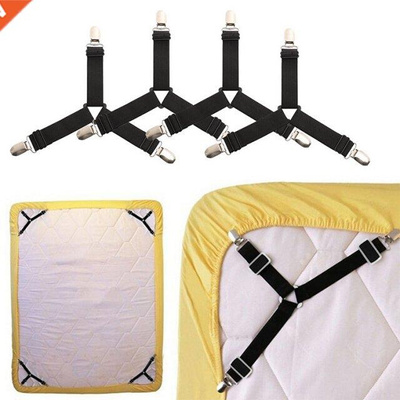 4Pcs/set Adjustable Bed Sheet Clips Cover Grippers Holder Ma