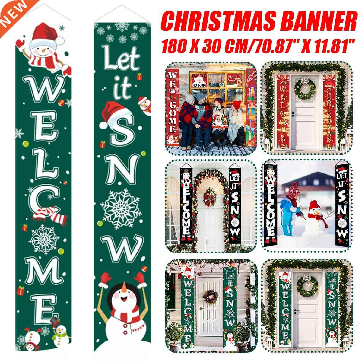 Christmas Hanging Door Banner Christmas Ornaments Marry Chri