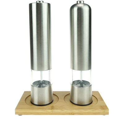 2 Pcs Set Electric Pepper Grinder or Salt Grinder Automatic