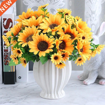 1 beautiful sunflower bouquet silk flower high quality artif