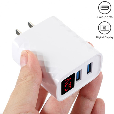 2 USB Ports QC3.0 3A Fast Chging Mobile Phone Quick Chge