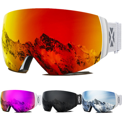 MAXJULI Professional Magnetic Ski Goggles Double Layers Lens