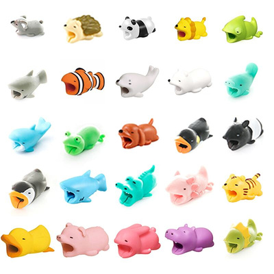 Cute Cable Bud Protector Data Transfer For IOS Phones USB