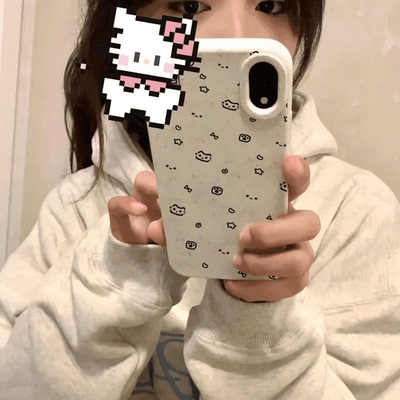 涂鸦小星星小猫手机壳适用苹果15promax手机壳iPhone13/14promax磨砂12/11简约xs/xr防摔保护套女款ins潮PRO