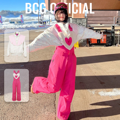 【明星同款】BCG芭比爱心滑雪服