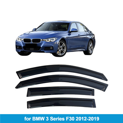 适用宝马BMW3SeriesF302012-2019短轴晴雨挡导流板雨眉加厚