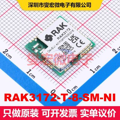 RAK3172-T-8-SM-NI SMD,15.5x15mm 射频收发器模块和调制解调器