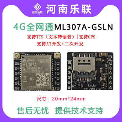 中移4G模组ML307A核心板GPS定位