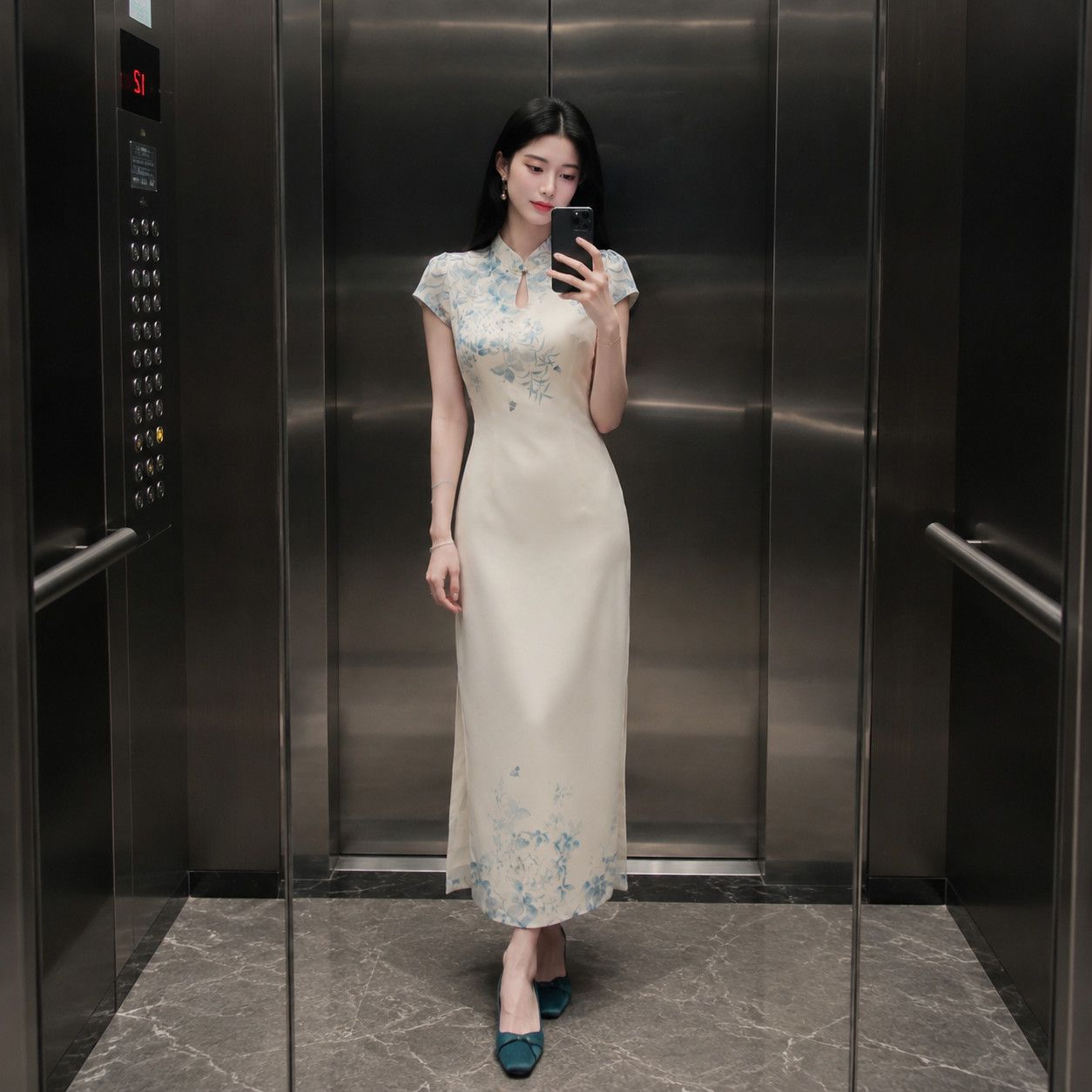 新中式气质国风绝美旗袍连衣裙女装2026夏季新款温婉名媛收腰长裙