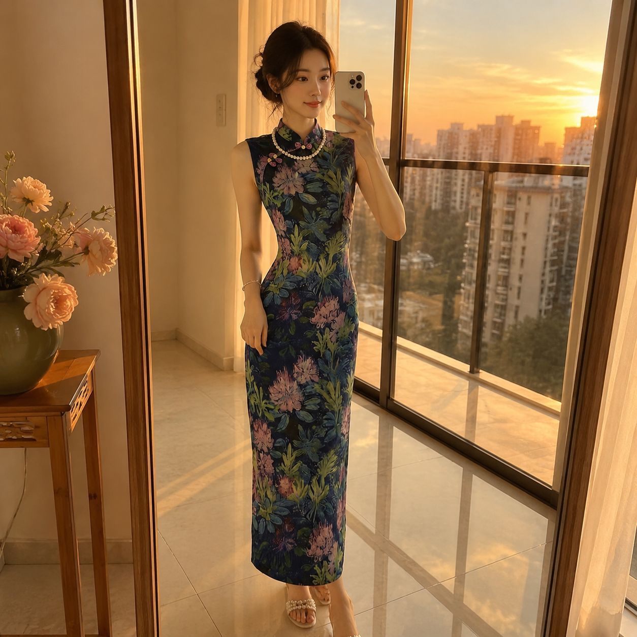 新中式改良旗袍女夏无袖复古老上海连衣裙2026新款日常可穿民国风