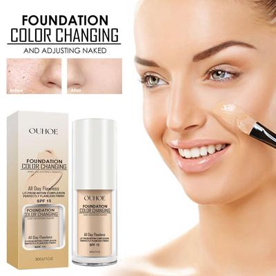 OUHOE Foundation Liquid, providing a clear and smooth finish