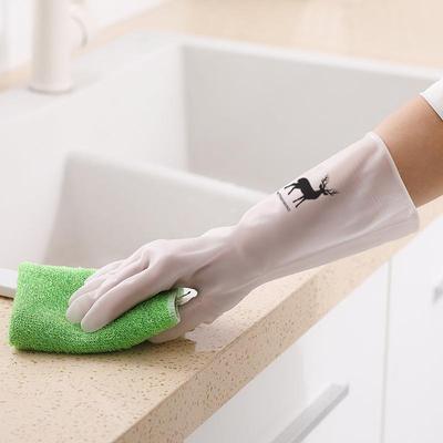 PVC household dishwashing silicone gloves, autumn kitchen cl