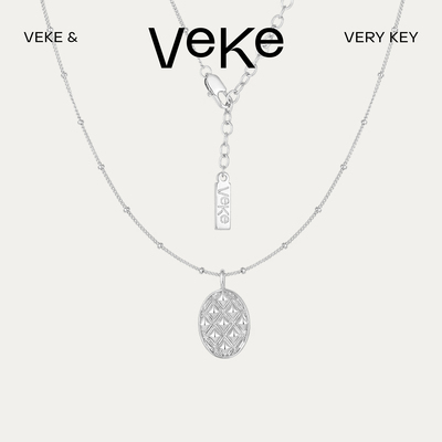 VEKE「菠萝」项链小众个性时尚简约几何高级感吊坠NC16543A