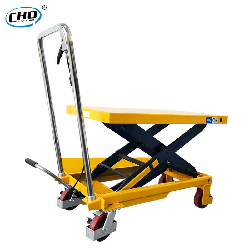 储力手动液压平台车电动升降平台小型升降机移动剪叉式SPS800载重_虎窝淘
