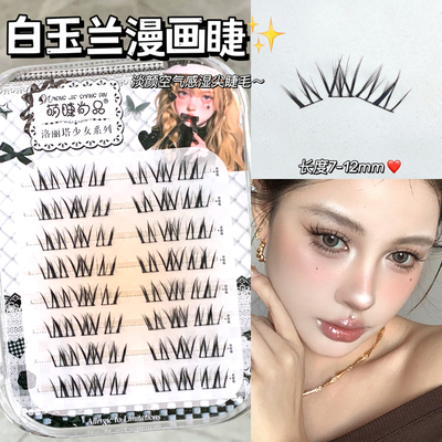 漫画白玉兰假睫毛嫁接氛围感