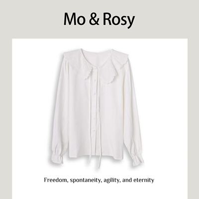 【入驻首秀】MO&ROSY【纯白幻想】甜美花边领百搭衬衫MR327X006