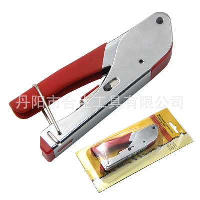 同轴线缆压接钳压线钳 网钳f头挤压头钳rg59/6视频线安装工具