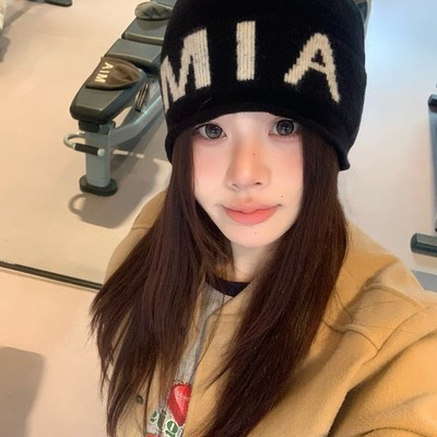 蟹蟹帽业小头围版】韩版网红字母千禧宽松堆堆帽帽子鸭舌帽女加厚