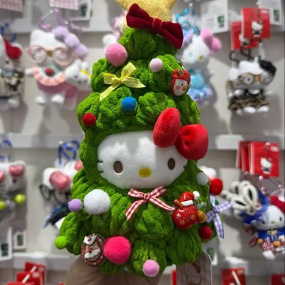 hellokitty圣诞节毛绒公仔包挂件