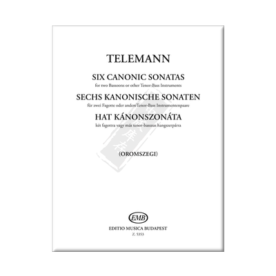 泰勒曼六首典型奏鸣曲双巴松管