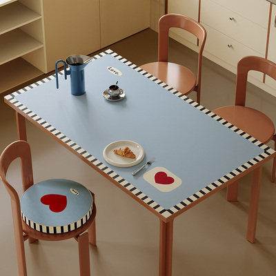 欧简约风餐桌长方形桌垫