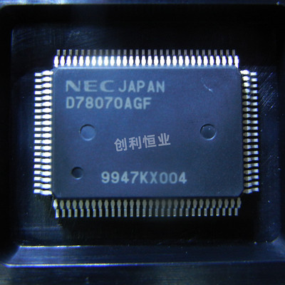 UPD78070AGF-3BA 丝印:D78070AGF 8位微控制器 NEC IC芯片 QFP100