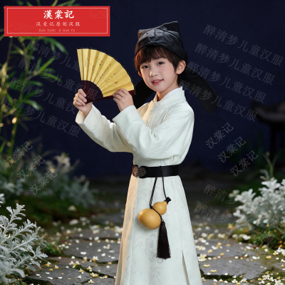 汉服唐朝李白杜甫服装圆领袍