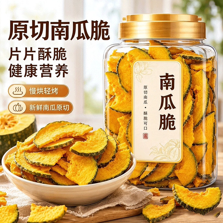 海苔南瓜干脆片官方旗舰店贝贝南瓜脆片果蔬菜干无添加儿童零食