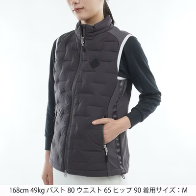 24109 日本奢侈贵牌高尔夫女士25秋冬新款羽绒保暖防风拉链马甲