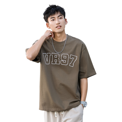 VR97精梳棉柔软舒适亲肤重磅T恤