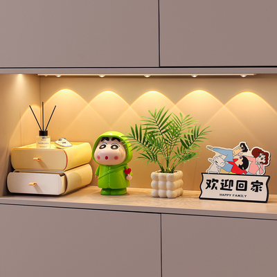 蜡笔小新欢迎回家玄关装饰摆件