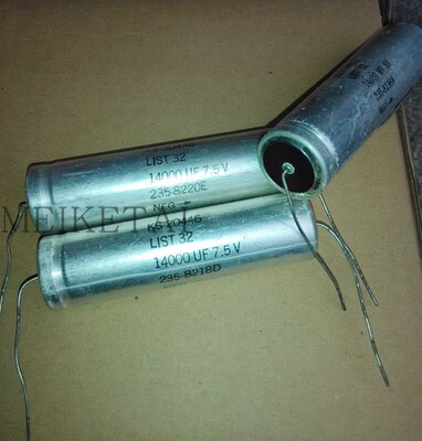 美国西电 KS20446 7.5V 14000UF LIST32轴向胆机灯丝发烧电解电容