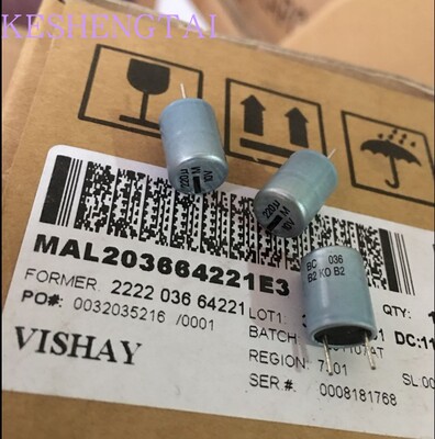 MAL203664221E3  铝电解电容器 10V 220uF  8.2x11mm  Vishay BC