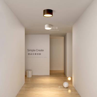 装e走明客BDG道灯ld阳台吸顶灯简约现代厅灯玄关走廊无主灯新款灯