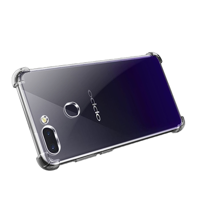 奔雀适用于oppor15梦境版手机壳全透明超薄高清硅胶软壳r15x新款全包边框保护套r15标准版简约个性防摔气囊壳