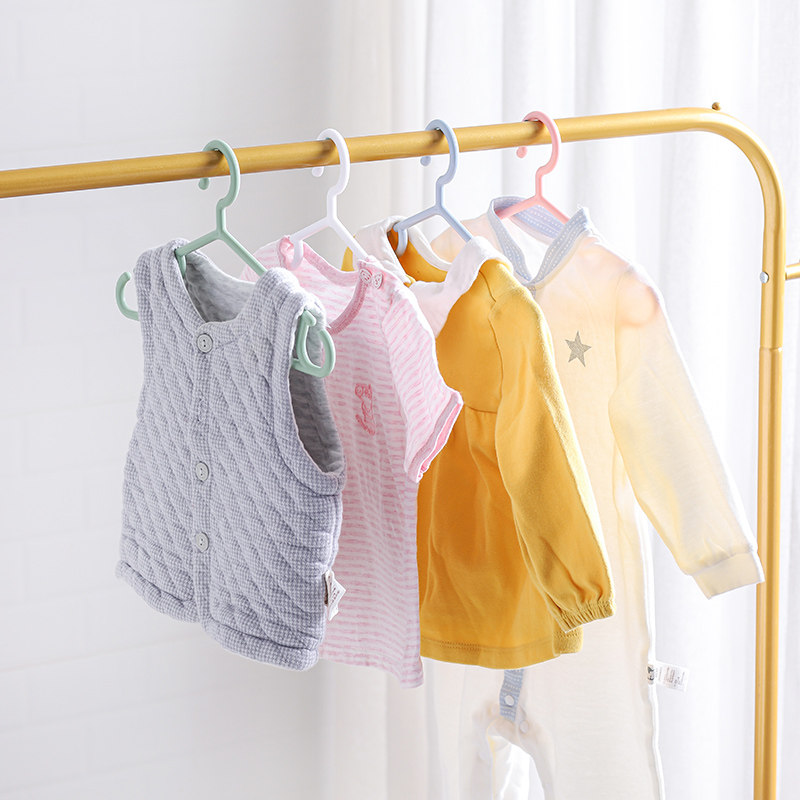 儿童衣架婴童宝宝晒衣架多用途防掉无痕塑料挂钩衣服架子衣撑阳台