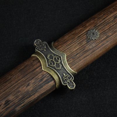 龙泉市刀剑碳钢手工锻打唐横刀一体素装直刀防身宝剑冷兵器未开刃