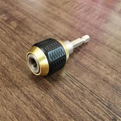 60mm大头弹出式六角柄快换接头 手电钻三爪转1/4内六角自锁连接杆