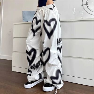 Drawstring wide leg loose pants for women 女士抽绳阔腿宽松裤