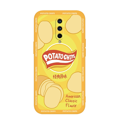 薯片适用一加8T手机壳oneplus8pro新款1+7tpro硅胶套1十7por卡通1加one男女plus小众oppo一加八一加七创意软