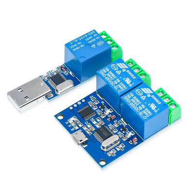 LCUS-1型电脑串口USB控制继电器模块LCUS-2路PLC智能控制开关模组